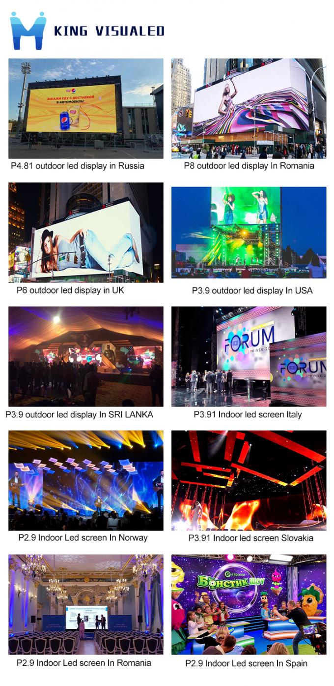 Flexible P4 P5 Indoor Full Color Led Display Panel P2 P3 P4 P2.9 1/16 Scan